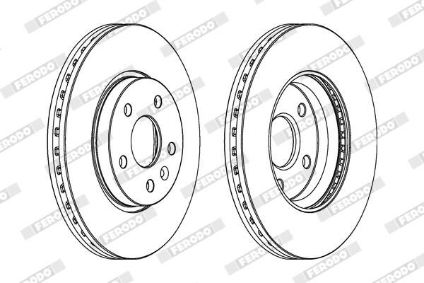 Kočioni disk FERODO DDF1869C