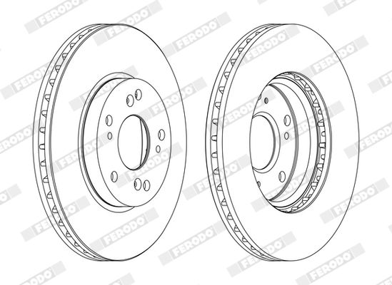 Kočioni disk FERODO DDF1557C