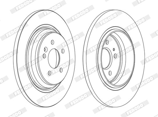 Kočioni disk FERODO DDF1099C