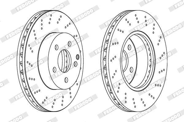 Kočioni disk FERODO DDF1693C