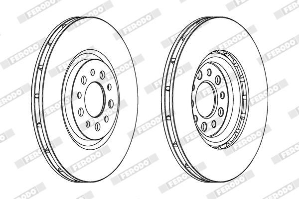 Kočioni disk FERODO DDF1453C