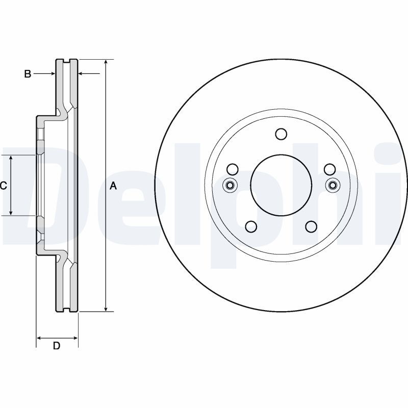 Kočioni disk DELPHI BG4745C