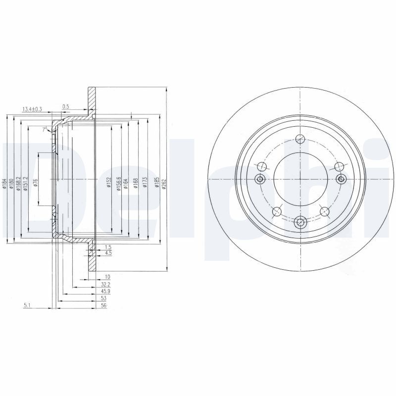 Kočioni disk DELPHI BG4082C