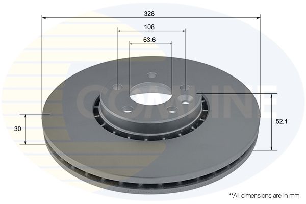 Kočioni disk COMLINE ADC1916V