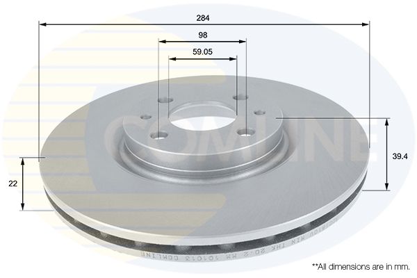 Kočioni disk COMLINE ADC1810V