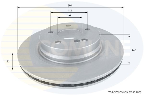 Kočioni disk COMLINE ADC1658V