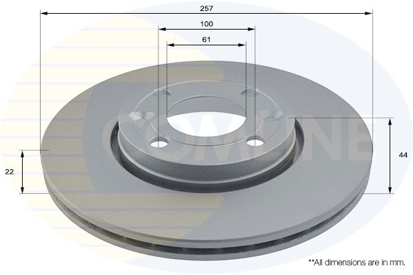Kočioni disk COMLINE ADC1597V