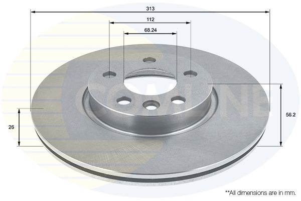 Kočioni disk COMLINE ADC1441V