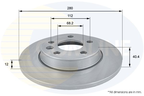Kočioni disk COMLINE ADC1426