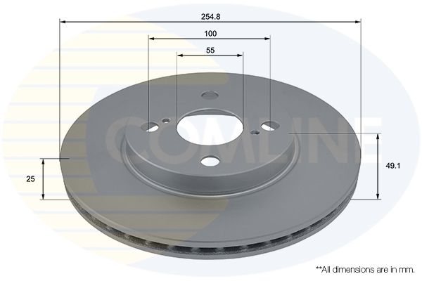 Kočioni disk COMLINE ADC01107V
