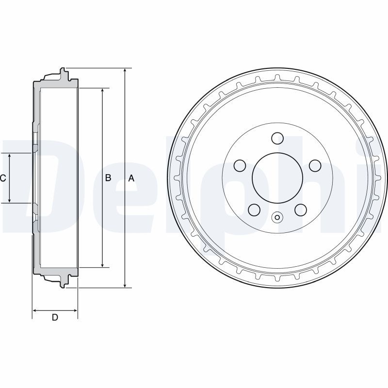 Doboš kočnice DELPHI BF564