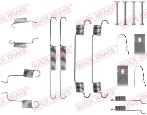 Komplet pribora, kočne papuče QUICK BRAKE 105-0742