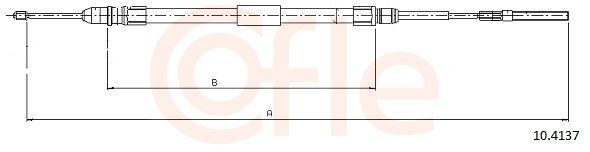 Sajla, ručna kočnica COFLE 10.4137