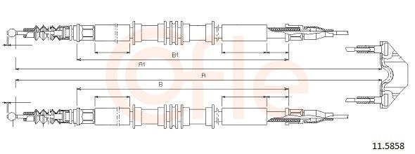 Sajla, ručna kočnica COFLE 92.11.5858