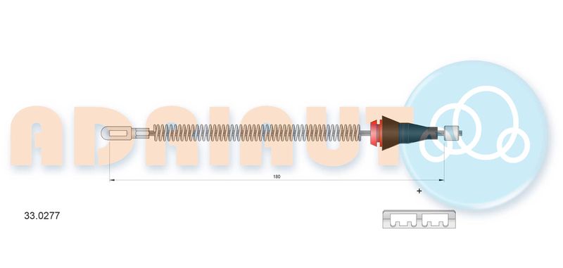 Sajla, ručna kočnica ADRIAUTO 33.0277
