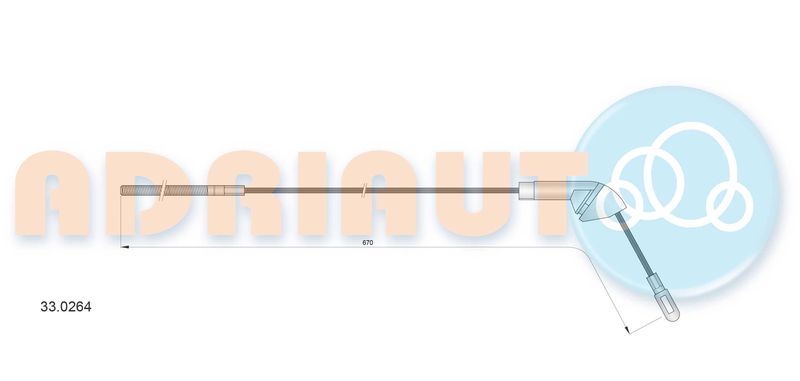 Sajla, ručna kočnica ADRIAUTO 33.0264