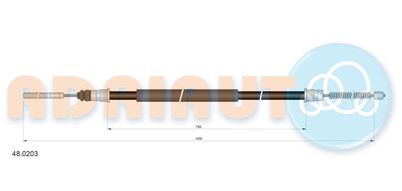 Sajla, ručna kočnica ADRIAUTO 48.0203
