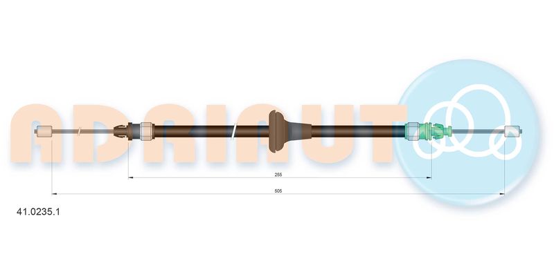 Sajla, ručna kočnica ADRIAUTO 41.0235.1