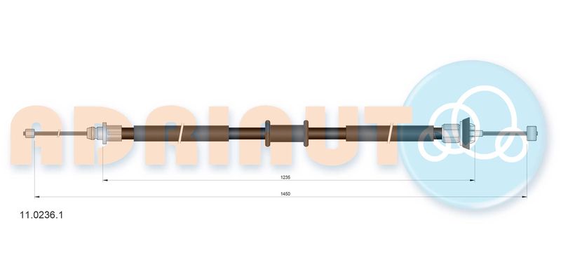 Sajla, ručna kočnica ADRIAUTO 11.0236.1