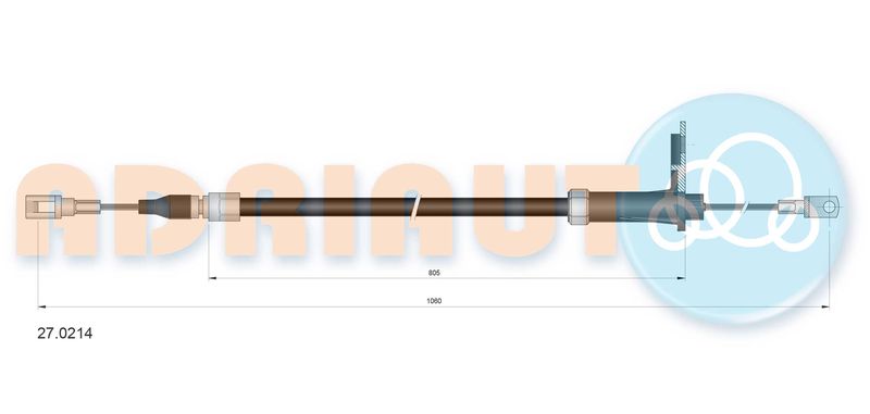 Sajla, ručna kočnica ADRIAUTO 27.0214