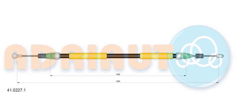 Sajla, ručna kočnica ADRIAUTO 41.0227.1