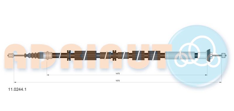 Sajla, ručna kočnica ADRIAUTO 11.0244.1