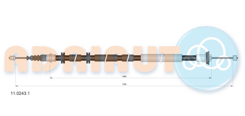 Sajla, ručna kočnica ADRIAUTO 11.0243.1