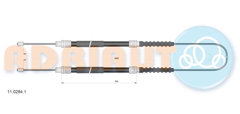 Sajla, ručna kočnica ADRIAUTO 11.0284.1