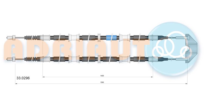 Sajla, ručna kočnica ADRIAUTO 33.0296