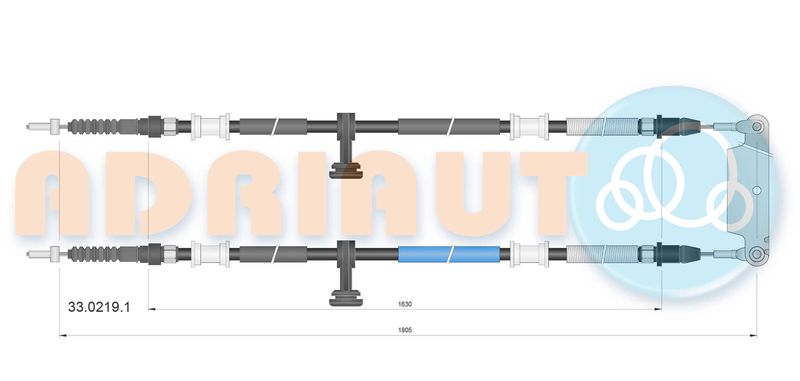 Sajla, ručna kočnica ADRIAUTO 33.0219.1