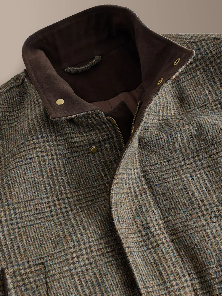 Zeleno - Signature Moon Četiri džepa Visoki okovratnik Tuš Kaputi