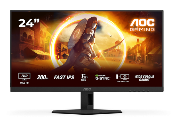 Monitor AOC 24G4HRE 23.8''IPS1920x1080200Hz1ms GtGHDMIx2,DPGsync,freesynczvucnicicrna' ( '24G4HRE' )