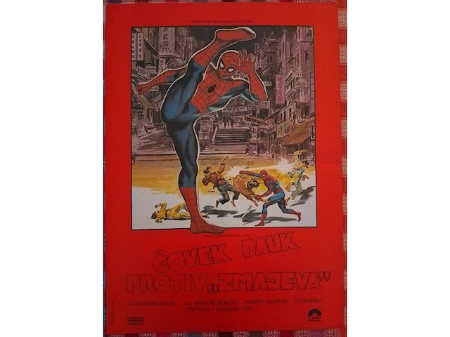 plakat ČOVEK PAUK PROTIV ZMAJEVA (Spider-man)