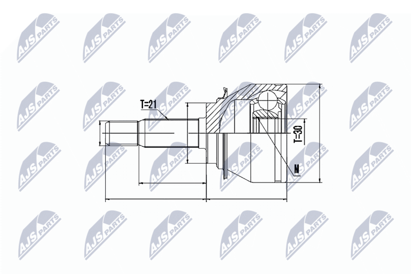 Homokinetički zglob, poluosovina NTY NPZ-RE-045