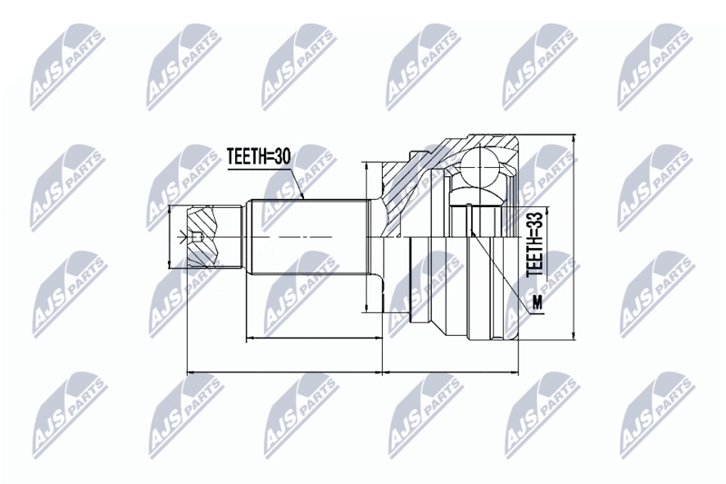 Homokinetički zglob, poluosovina NTY NPZ-BM-005