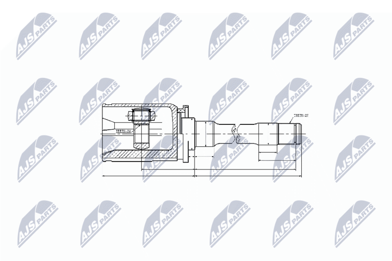 Kompletan kardan, pogonsko vratilo NTY NPW-BM-033