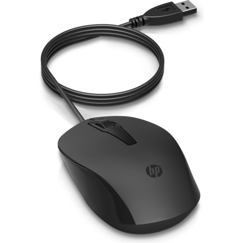 HP 150, Wired Mouse, 240J6AA, black