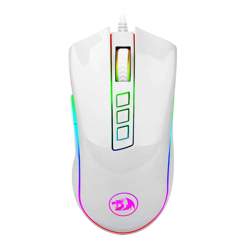 Redragon Cobra M711 RGB, Gaming, Wired Mouse, white