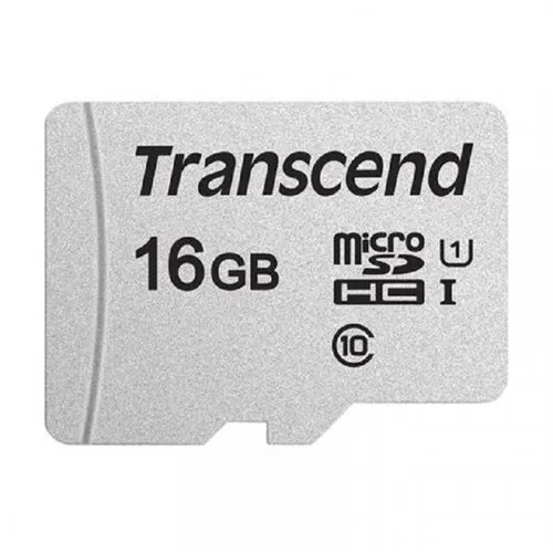 Transcend Micro SD 16 GB, Class 10 U1, Read up to 95MB/s, TS16GUSD300S
