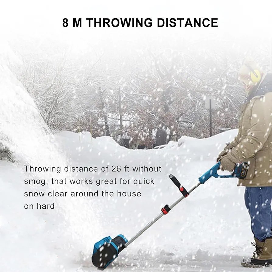 ❄️ Bežična Električna Mašina za Čišćenje Snega – Snow Blower 2x Battery Set