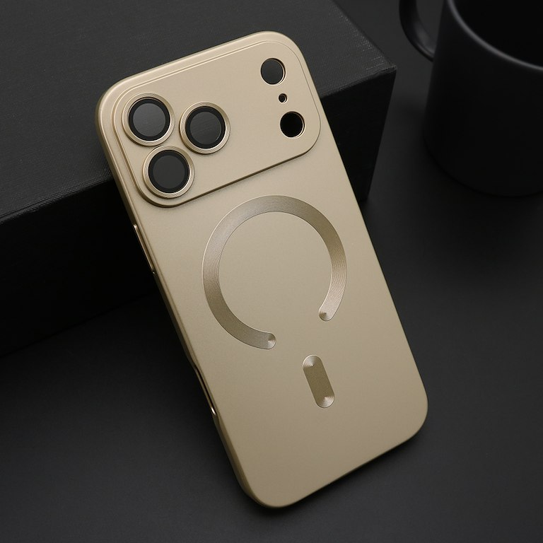 Zastitna maska (futrola) ELEGANT MAGSAFE - iPhone 17 Pro Max (6.9) zlatna (MS)