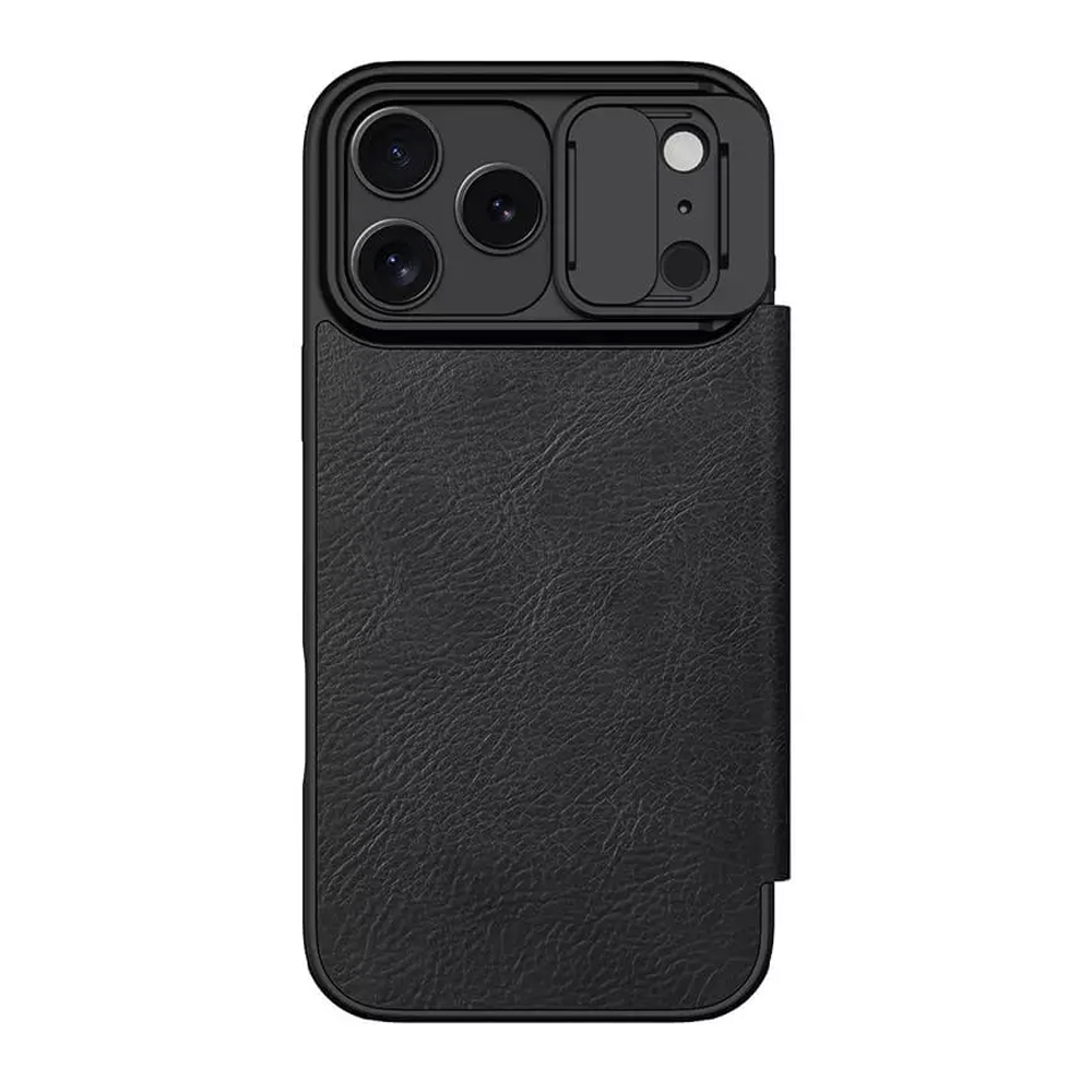 Zastitna maska (futrola) NILLKIN QIN Pro - iPhone 17 Pro Max (6.9) crna (MS)