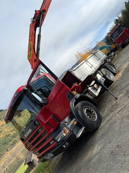 Scania P310 *6x2 *3 WAY-DUMPER + PALFINGER PK 14080 *FULL STEEL kiper