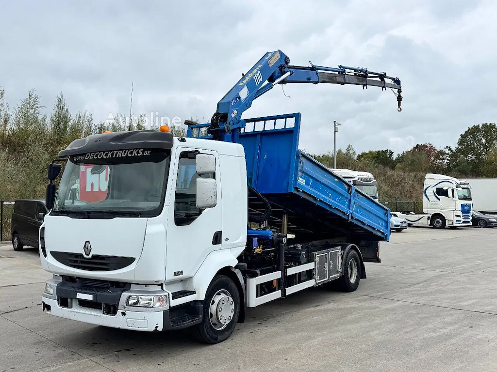 Renault Midlum 220 16T KIPPER+KRAAN kiper