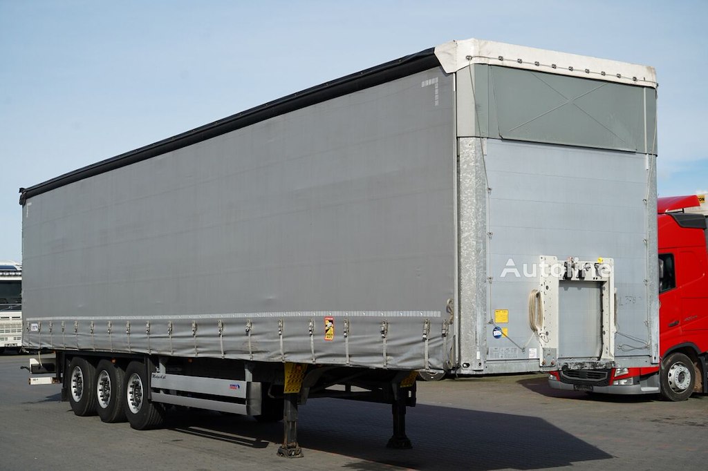 Schmitz Cargobull FIRANKA / STANDARD / OŚ PODNOSZONA / DACH PODNOSZONY poluprikolica sa kliznom ceradom