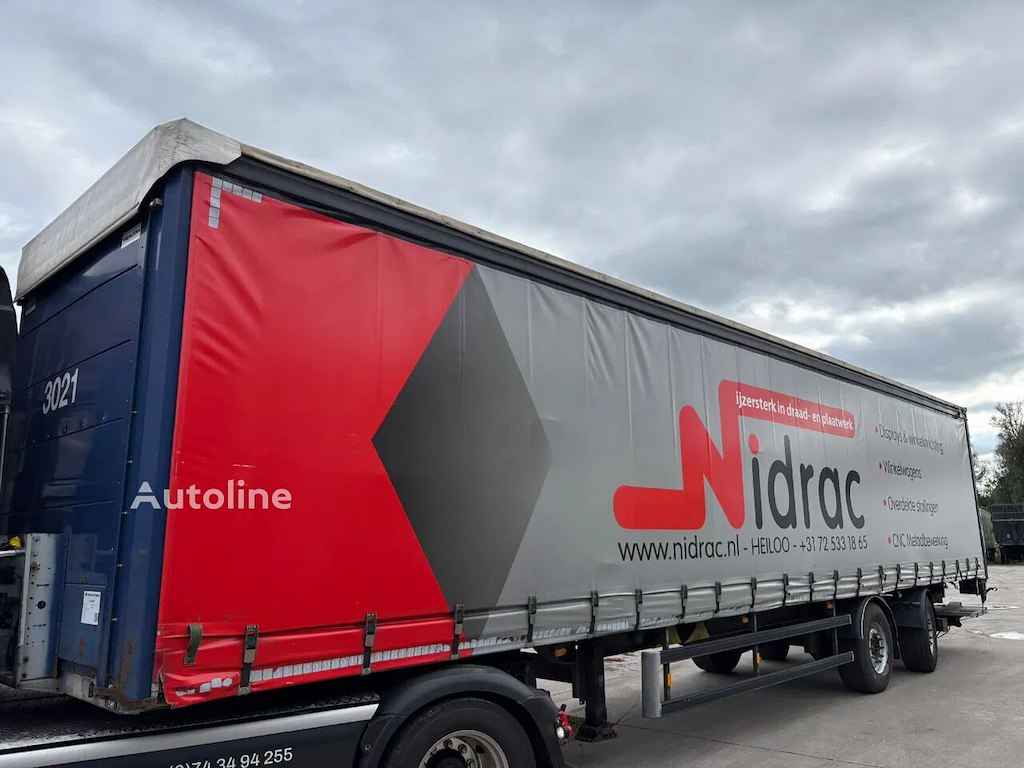 Schmitz Cargobull 13.6M AS-2 Stuuras Schuifzeil/Schuifdak Laadklep 2000KG NL Trail poluprikolica sa kliznom ceradom