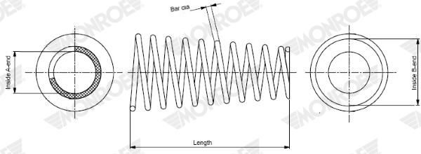 Opruga trapa MONROE SP1372