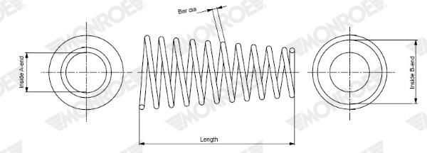 Opruga trapa MONROE SP3105