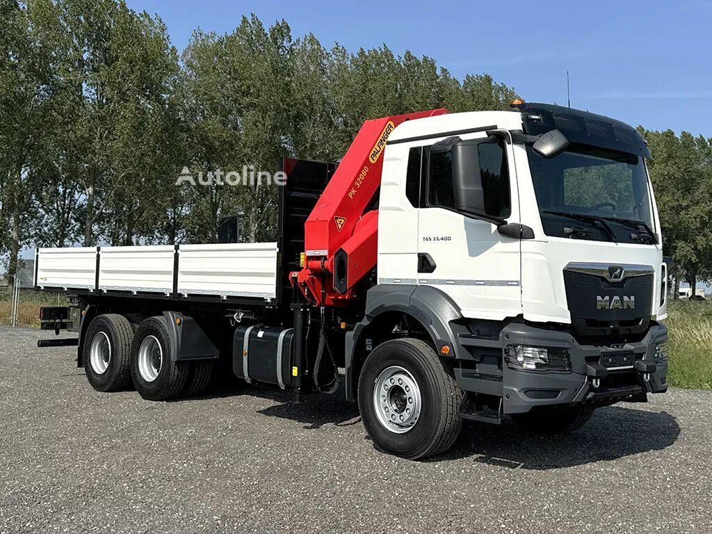 Novi MAN TGS 33.400 BB CH Crane Truck (3 units) kamion s ravnom platformom