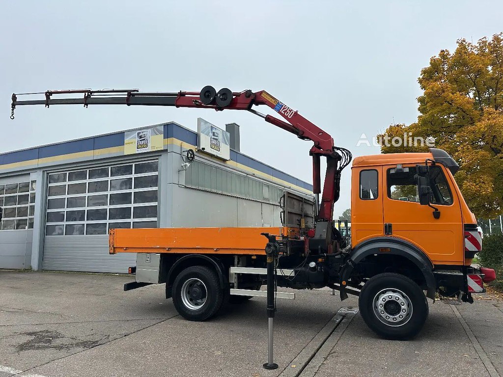 Mercedes-Benz SK 1824 AK*4x4*HMF 1253 K4 B3*Seilwinde kamion s ravnom platformom
